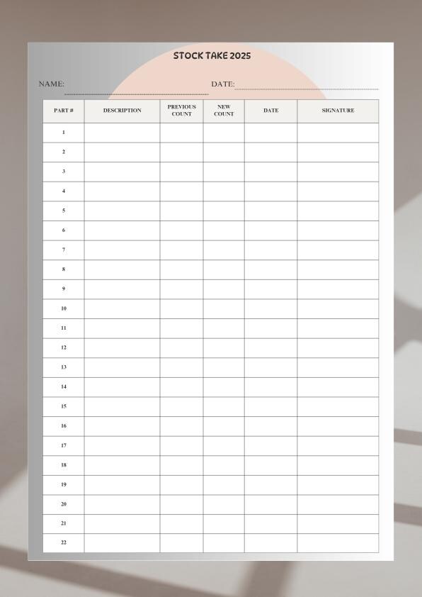 Stocktake Template – Easy-to-use Inventory Management Spreadsheet for ...