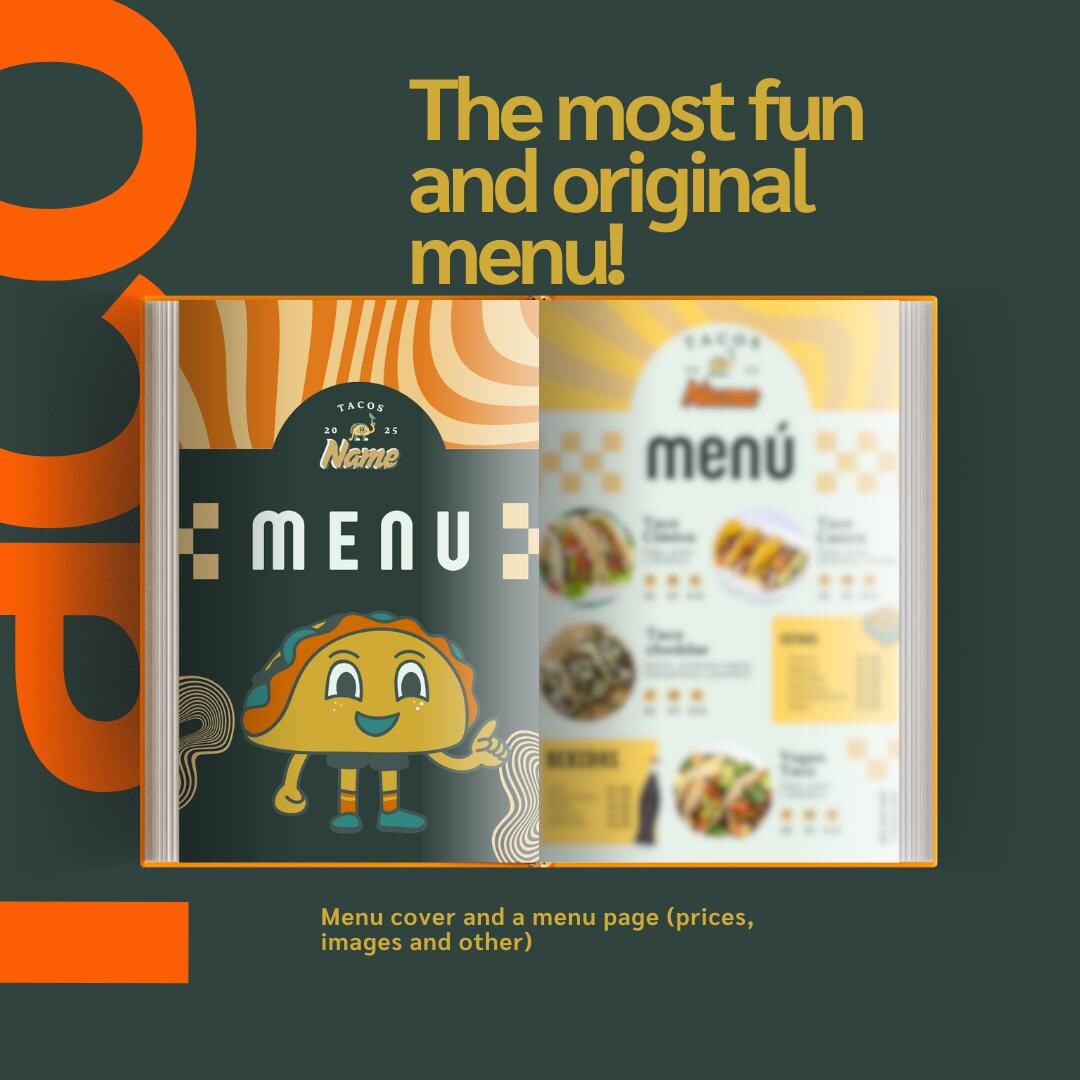 Fun Editable Taco Menu – 80s Retro Style - Etsy