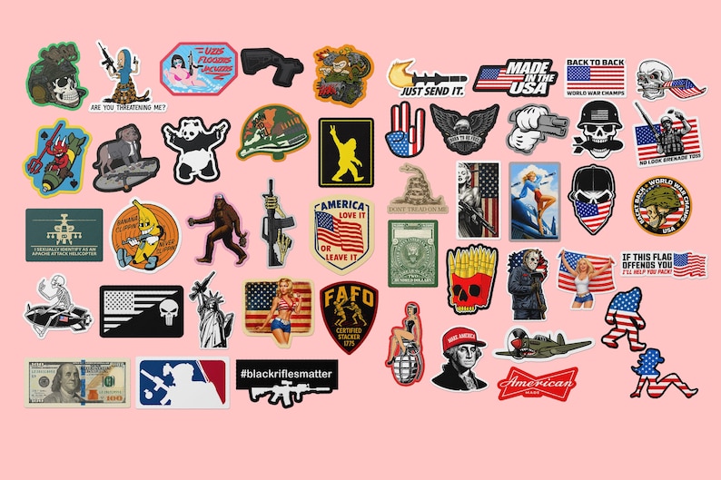 Tactical Sticker Pack | Waterproof Military Patriotic USA Decals ...
