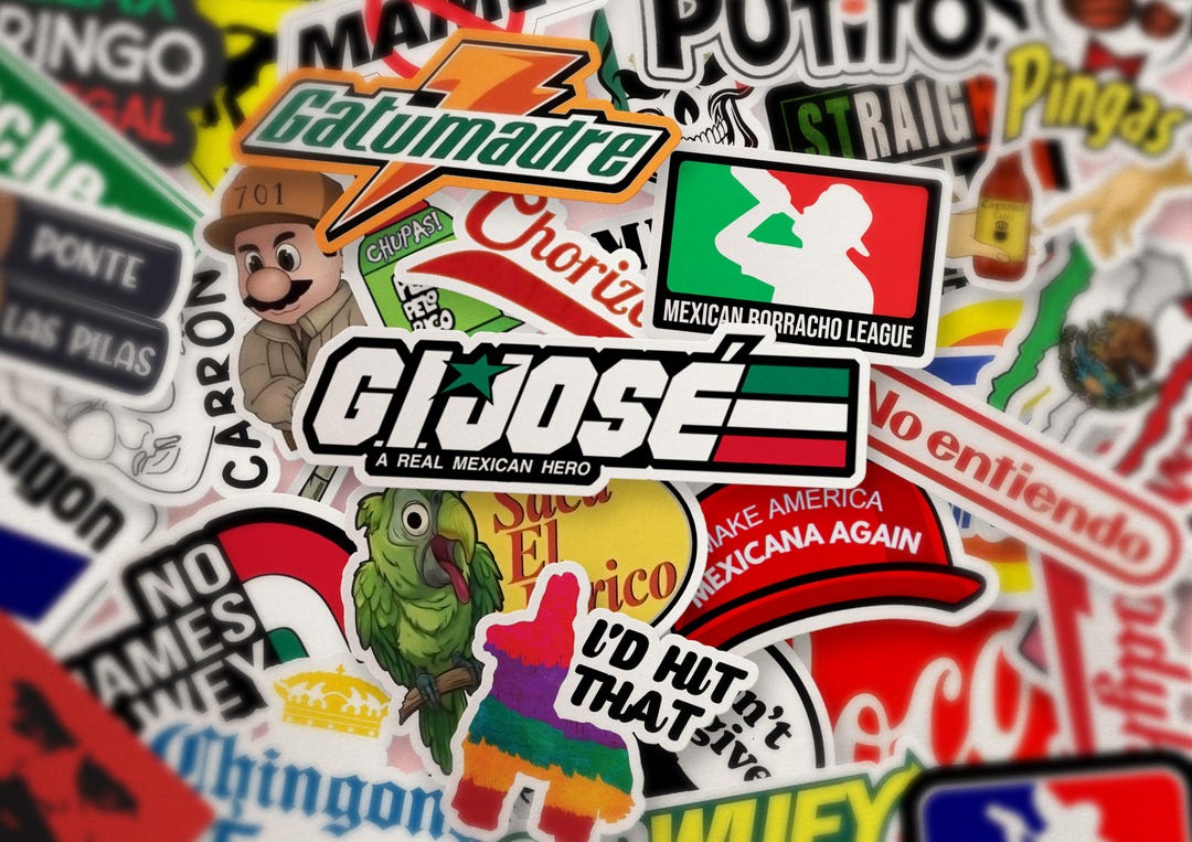 Mexican Humor Sticker Pack: Chingon Vinyl Decals for Hard Hats Funny ...