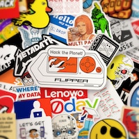 Cyberpunk Sticker Pack: Tech Industrial Logos for Laptop, iPad (set of ...