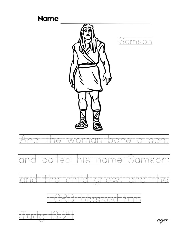 Bible Verse Coloring Pages With Word Trace Activity, Featuring Verses ...