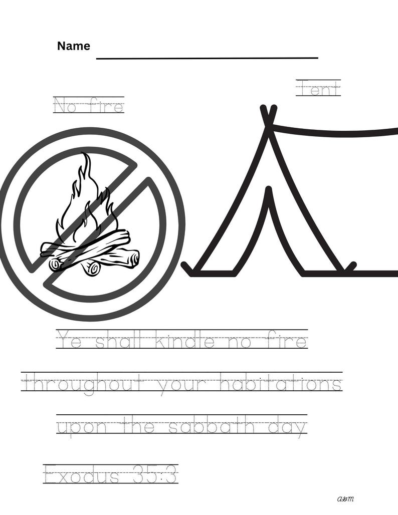 Bible Verse, Word Trace, Coloring Pages. Featuring Verses From Ex 32:16 ...