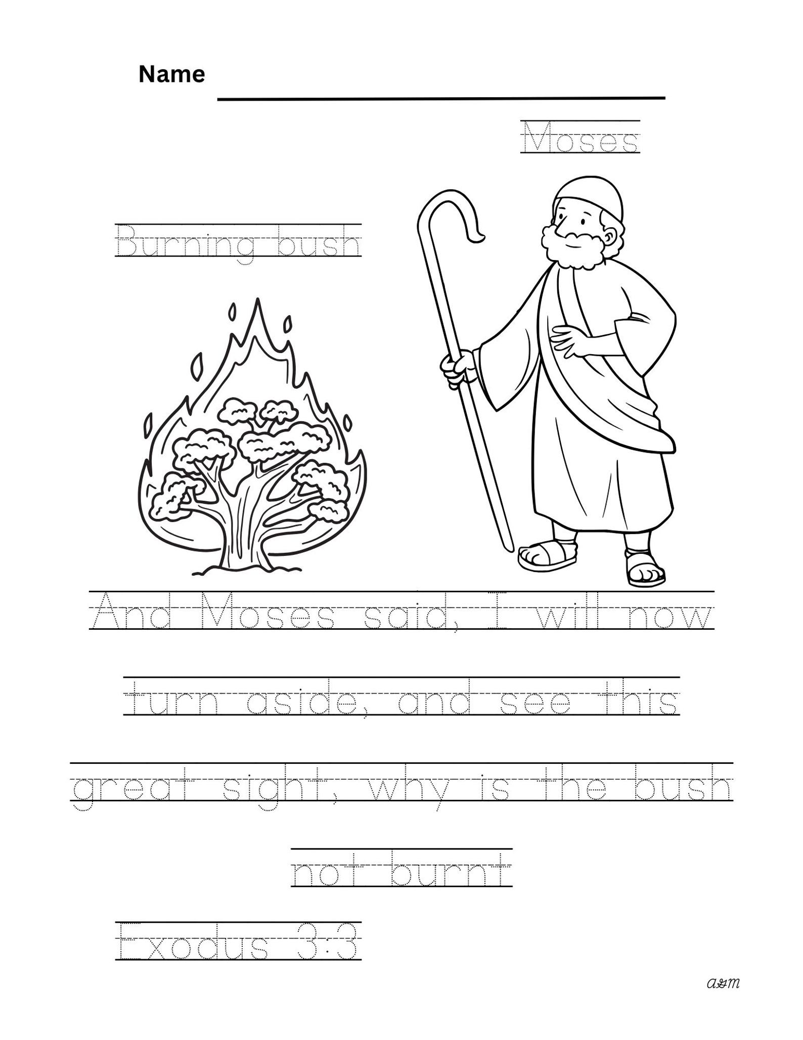 Bulk Set of Bible Verse, Word Trace, Coloring Pages, Featuring Verses ...