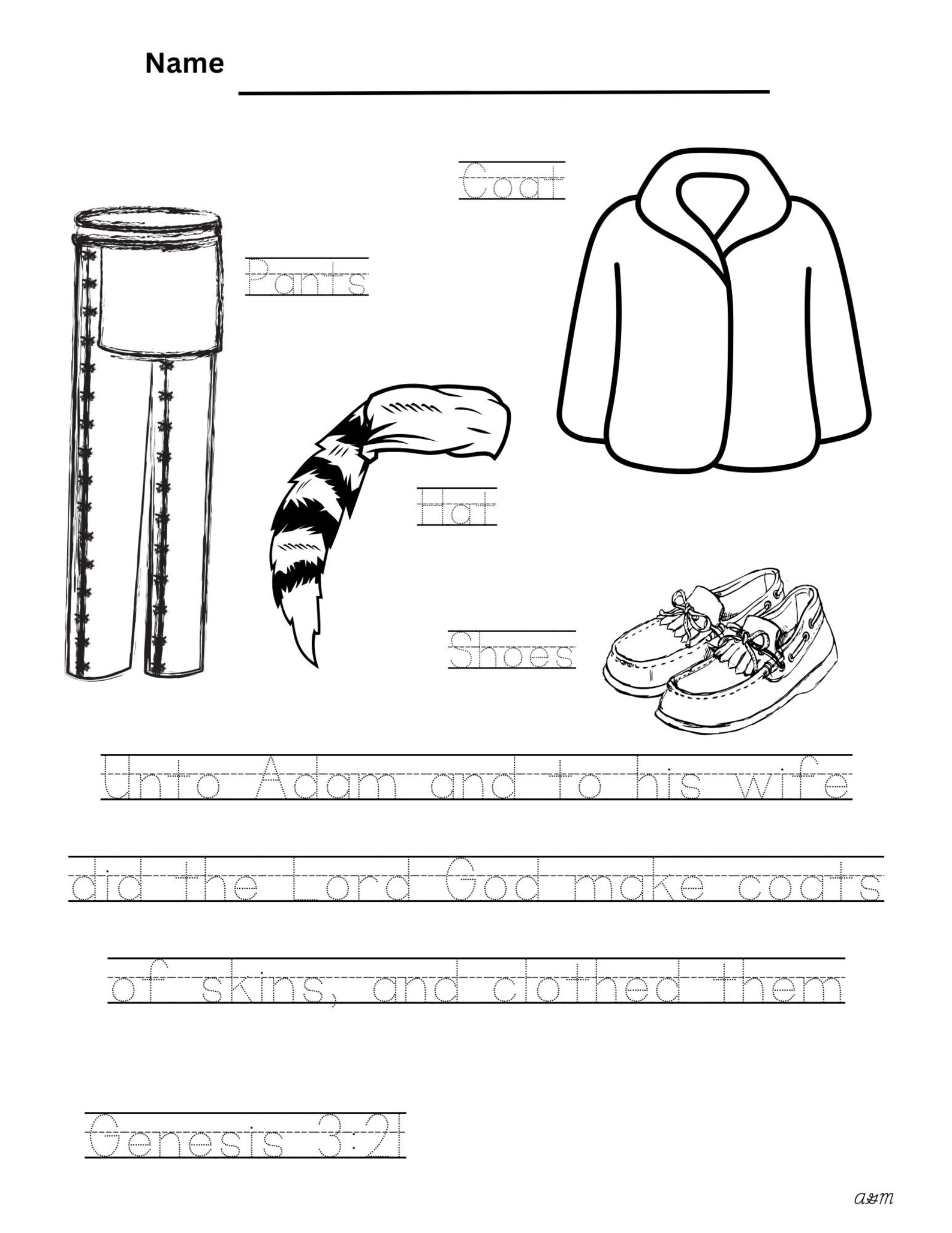 Biblically Based Word Trace Coloring Pages, Set of 5, for Sunday School ...