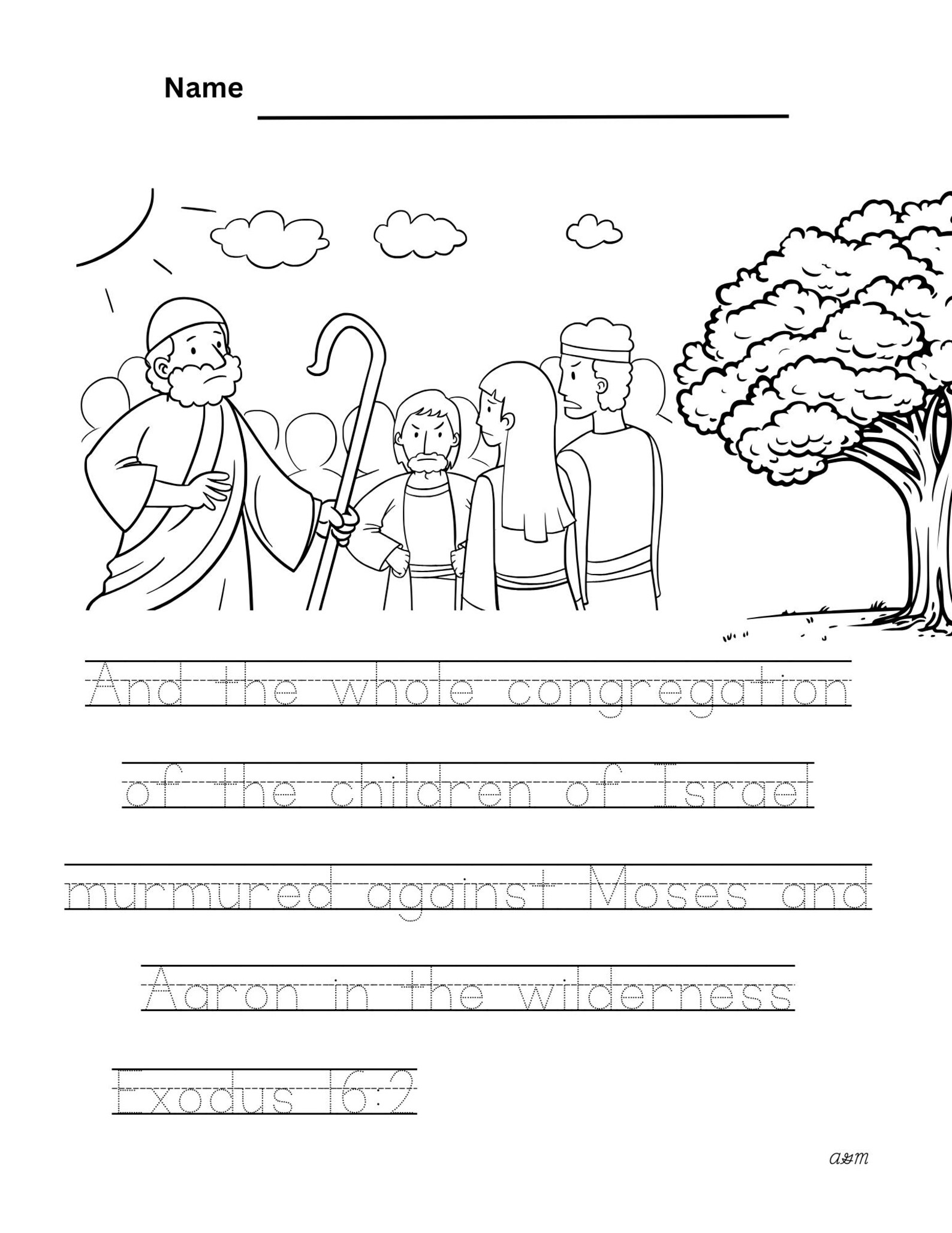Bible Verse, Word Trace, Coloring Pages Featuring Verses From Exodus 13 ...
