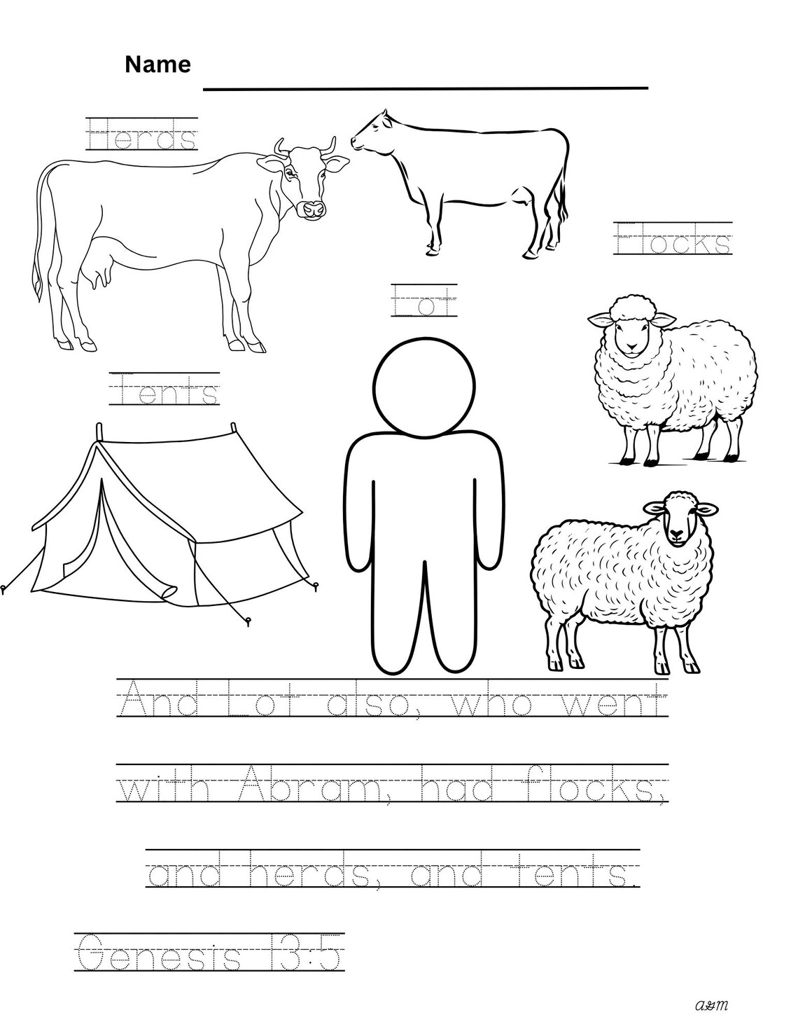 Bulk Set of Bible Verse Coloring Pages, With Word Trace Activity ...