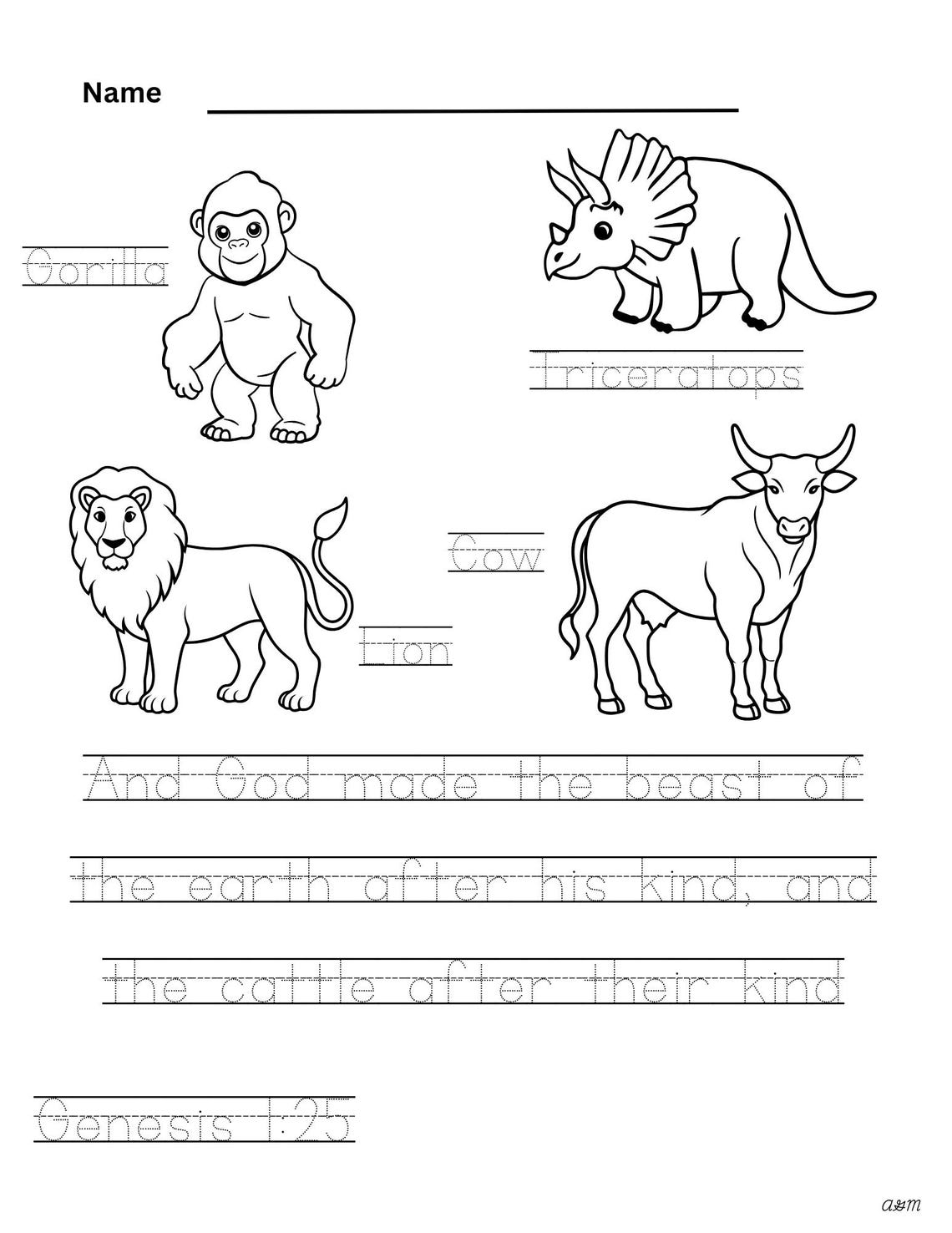 Bulk Set of Bible Verse, Word Trace, Coloring Pages, Featuring Verses ...