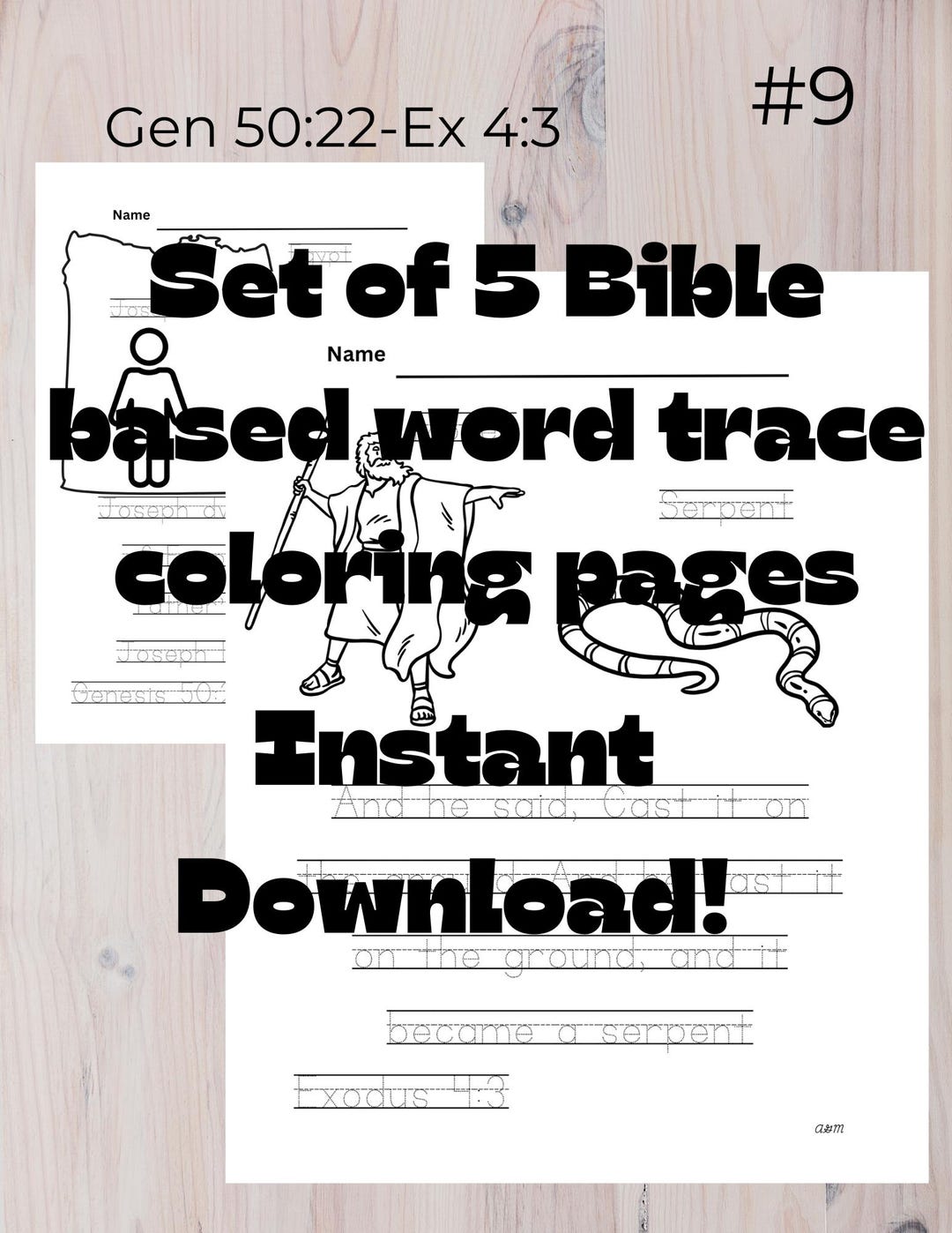 Bible Verse, Word Trace, Coloring Pages, Featuring Verses From Genesis ...