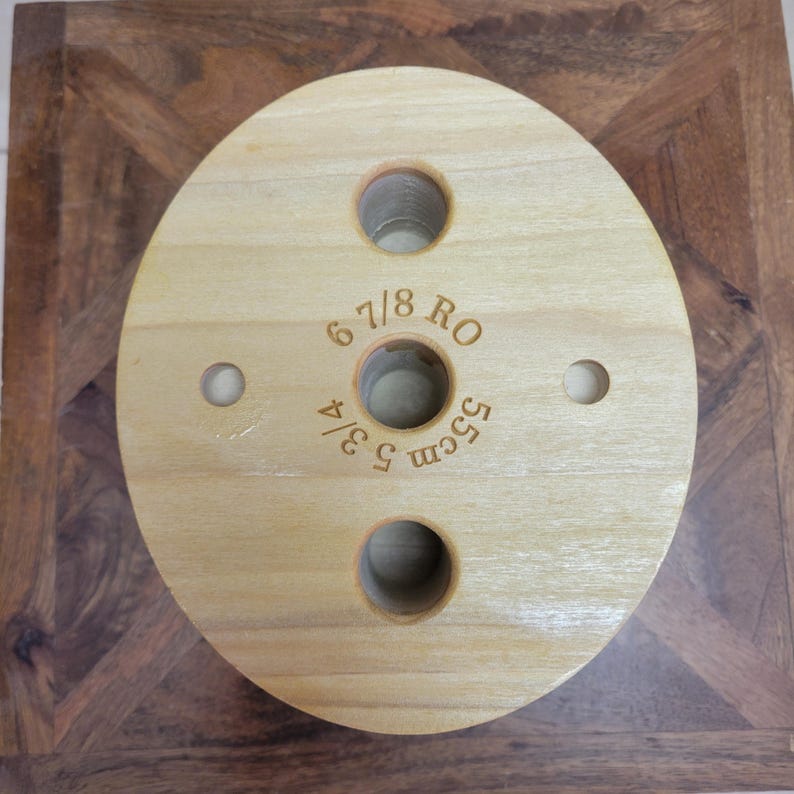 Number #51 Wooden Open Crown Hat Block | Round or Long Oval | for ...