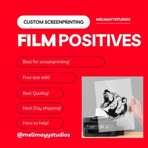 Transparency Films, Screen Printing Films, Film Positves - Etsy