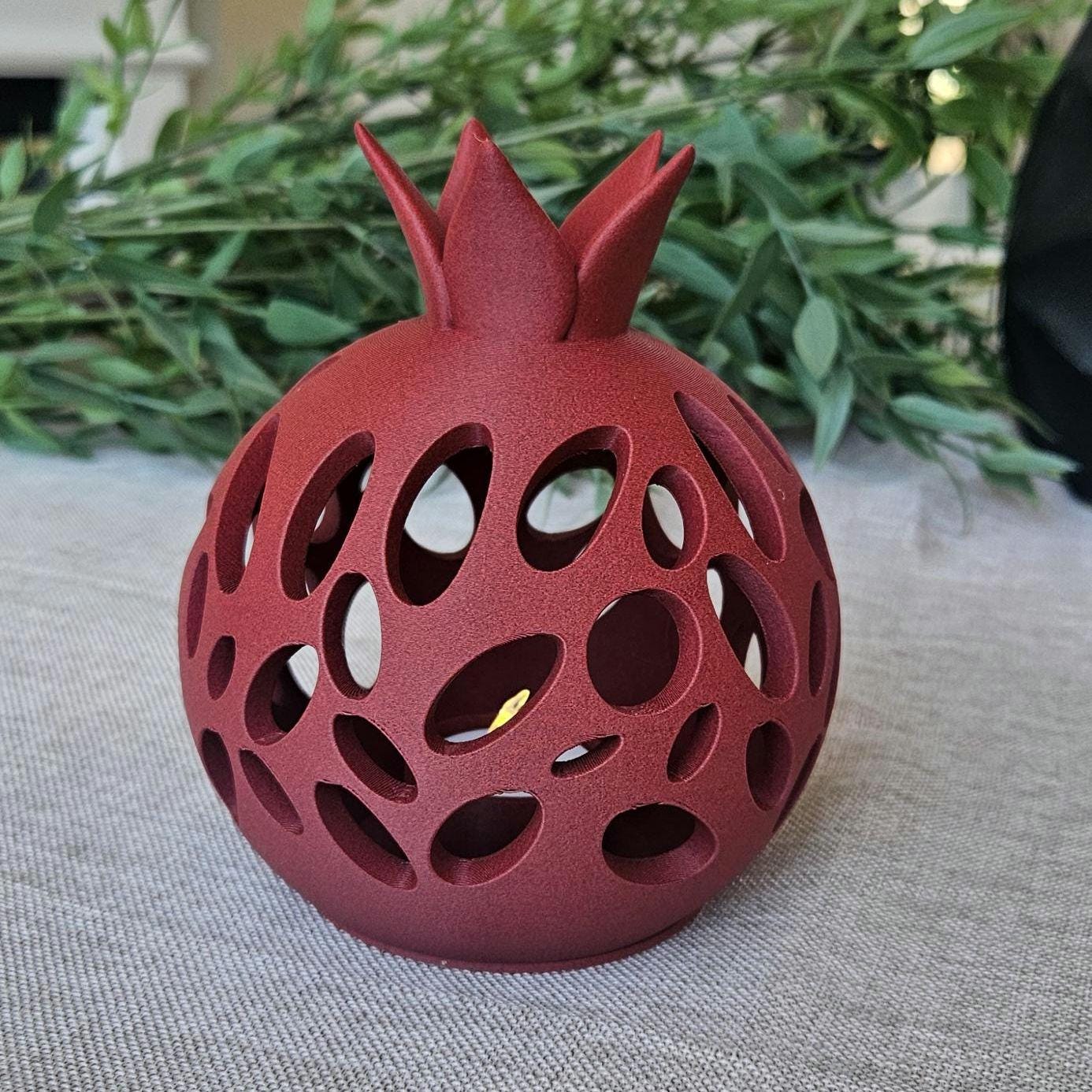 Rosh Hashana, Sukkot Pomegranate Tea Light Cover, Jewish Holiday Decor ...
