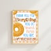 Bagel Appreciation Sign: Thank You Printable (PDF & JPG) - Etsy