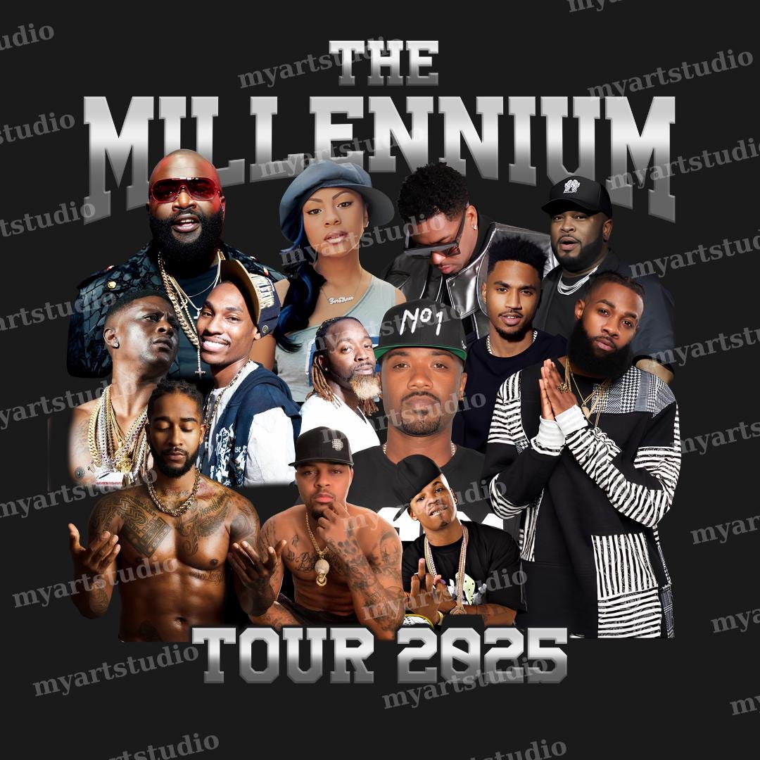 The Millennium 2025 Tour PNG, Concert Tour 2025, camisa vintage ...