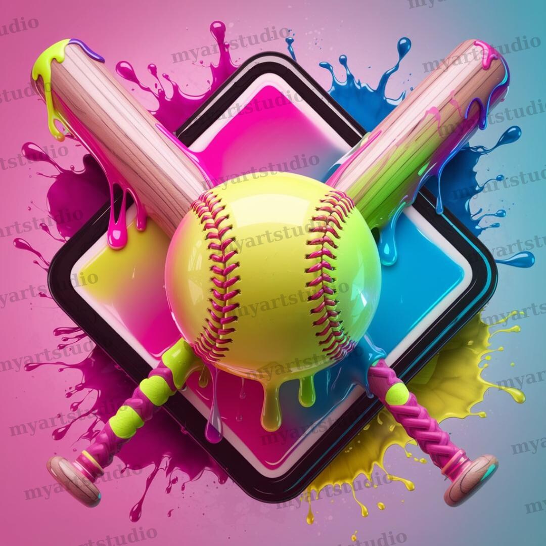 Softball Home Plate Ice PNG, Softball Drip Png, Softball Drip Svg ...