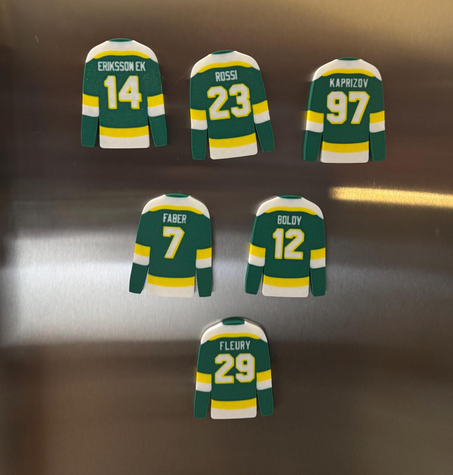 Minnesota Hockey Jersey Magnets - Etsy