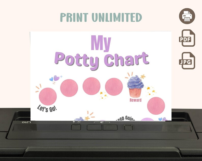 Printable Potty Training Chart for Toddlers Potty Chart for Boys Toilet ...