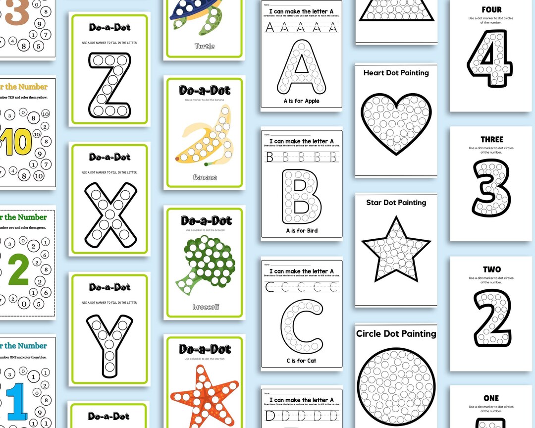 Do A Dot Activity Alphabet for Toddler Workbook Dot Marker Printable ...