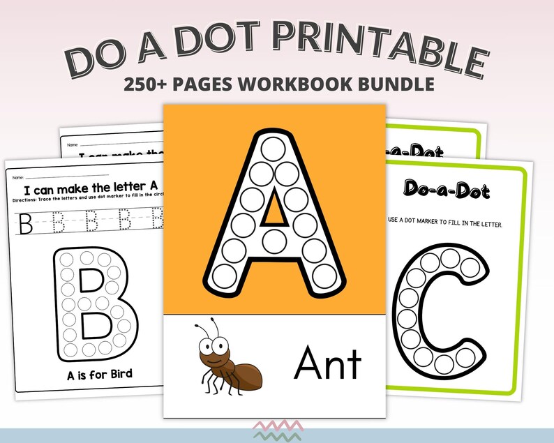 Alphabet Dot Marker Activity Dot a Dot Animal Dot Marker Worksheet Do a ...
