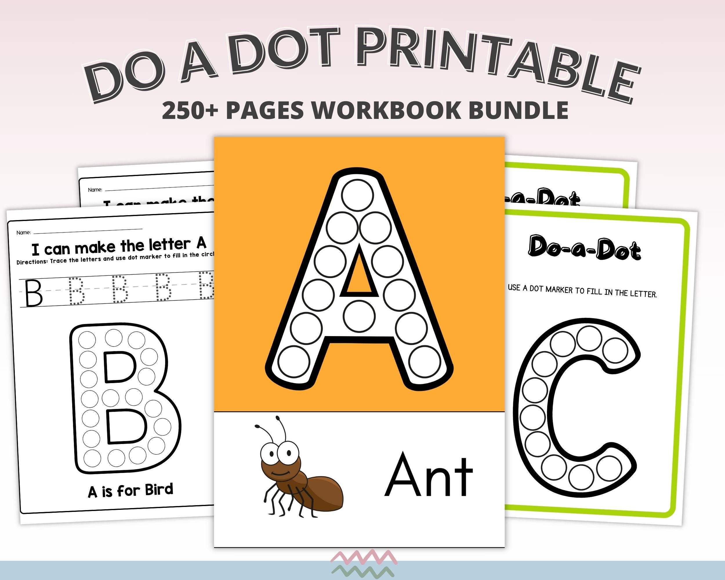 Alphabet Dot Marker Activity Dot a Dot Animal Dot Marker Worksheet Do a ...