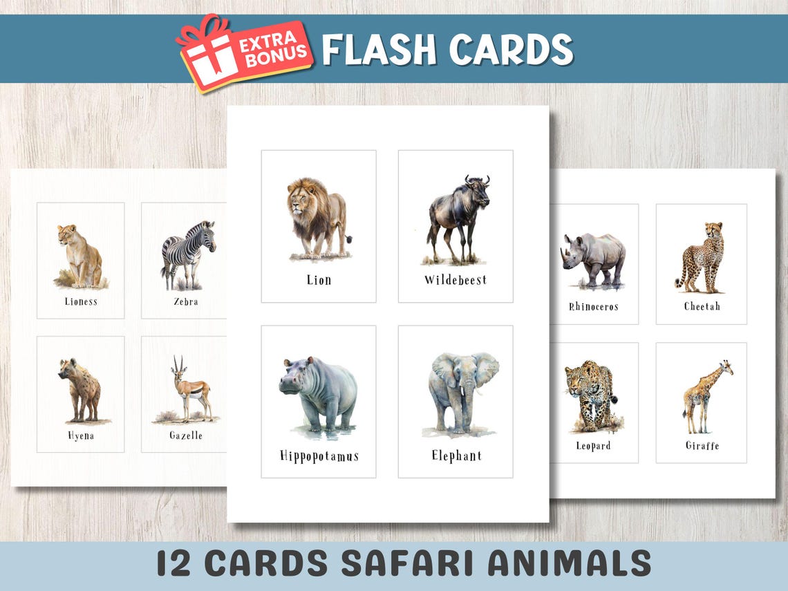 Jungle Animals Reward Chart for Kids Reward Chart for Boys Behavior ...