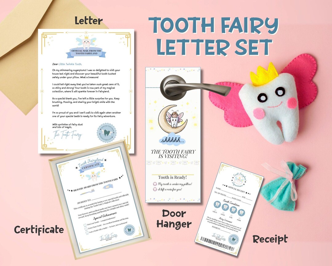 My First Tooth Fairy Visit Custom Tooth Fairy Letter Printable Letter ...