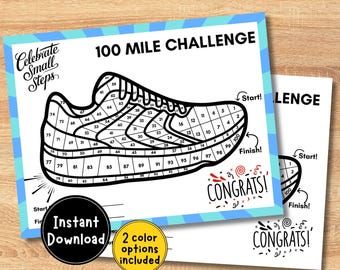 50 Mile Tracker, 50 Mile Challenge, Walking Tracker, Running Tracker ...