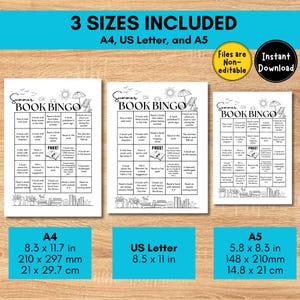 Printable Summer Book Bingo, Bookworm, Reading Challenge, Reading ...