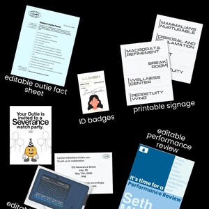 Severance Watch Party Invitation - Editable Canva Template - Etsy