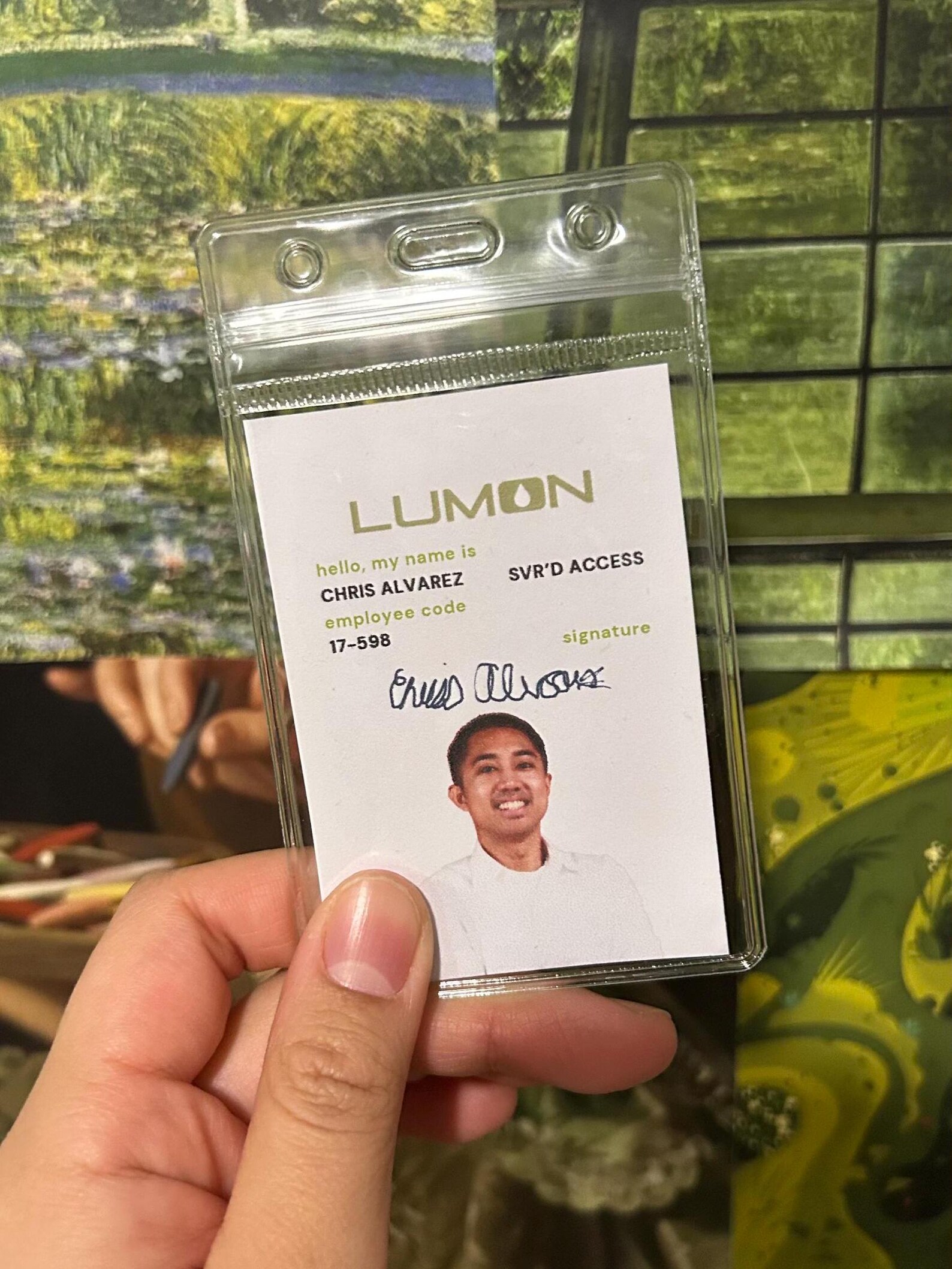 Severance Lumon ID Badge - Canva Editable Template - Etsy