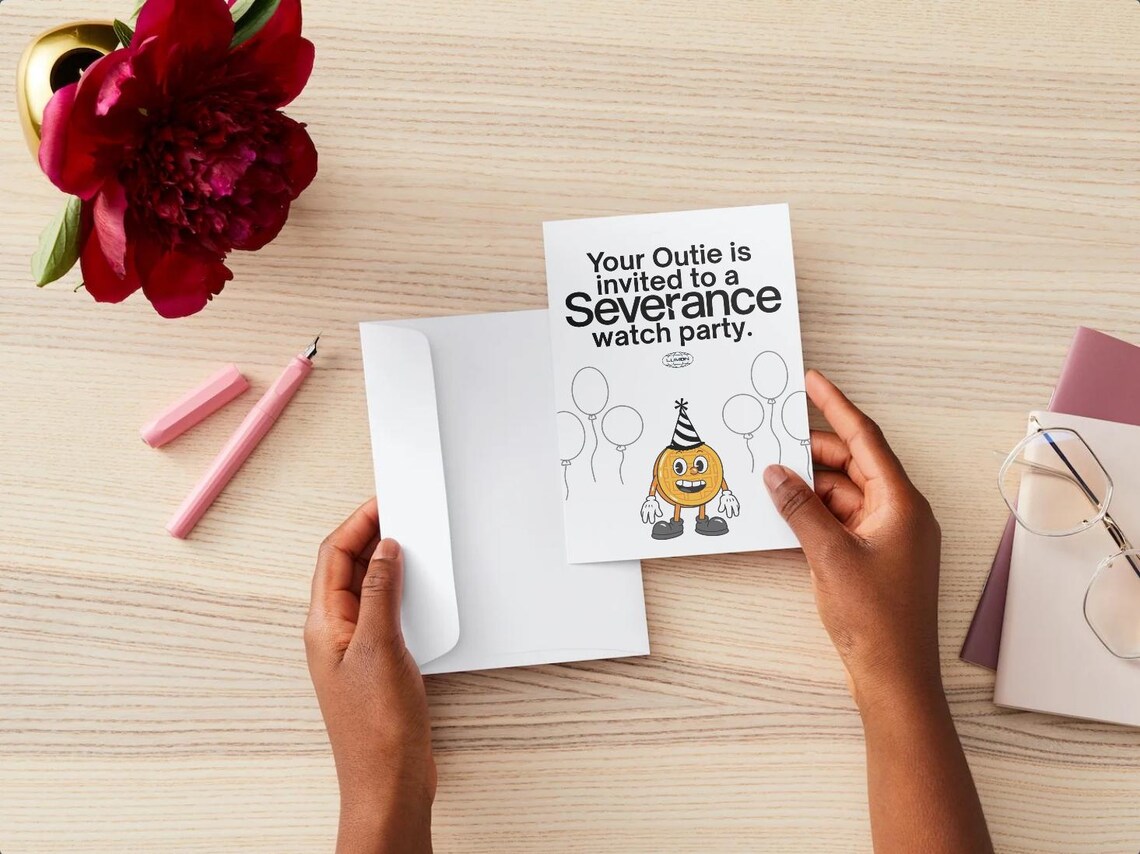 Severance Watch Party Invitation - Editable Canva Template - Etsy