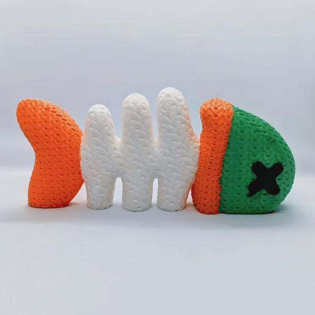 Knitted Fish Bone 3D Print | Cute Crochet Style Fish Skeleton Decor ...