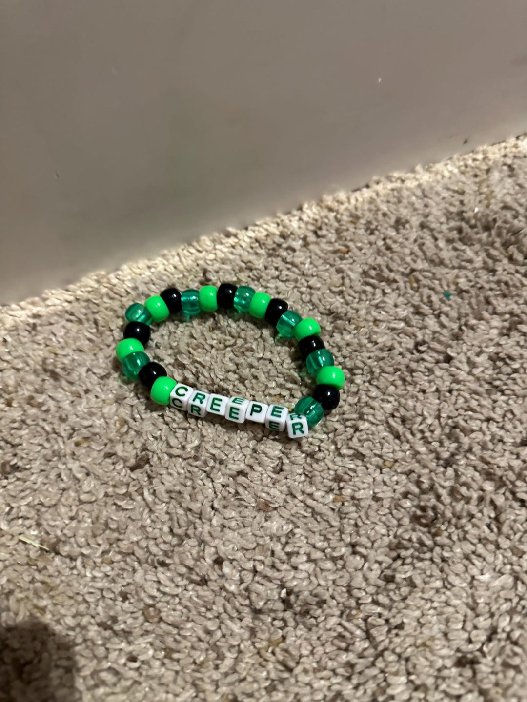 Minecraft Creeper Kandi Bracelet - Etsy