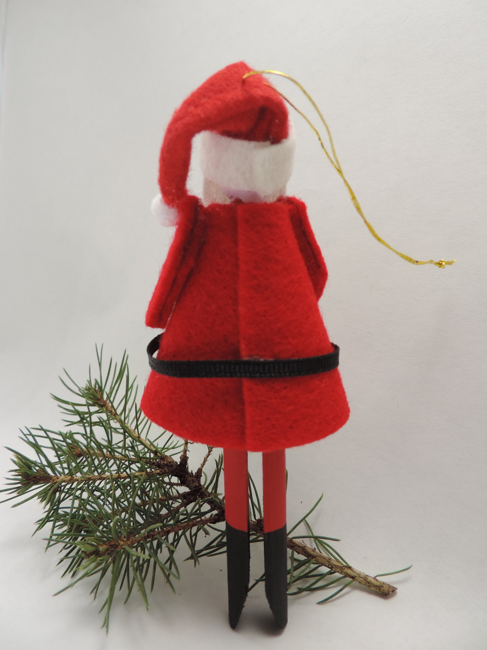 Santa Clothespin Ornament - Etsy