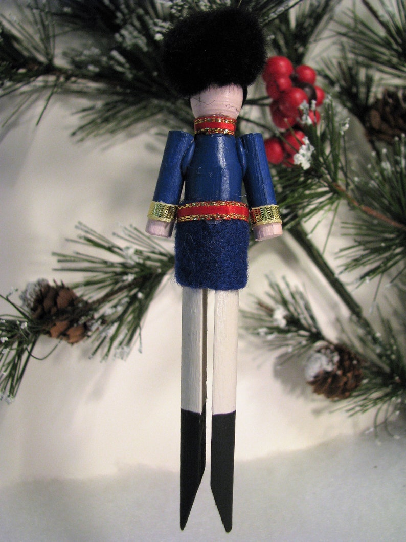 Toy Soldier Clothespin Christmas Ornament | Etsy