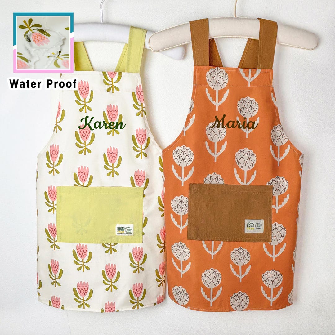 Personalized Waterproof Aprons, Custom Name Aprons, Multi-size Parent ...