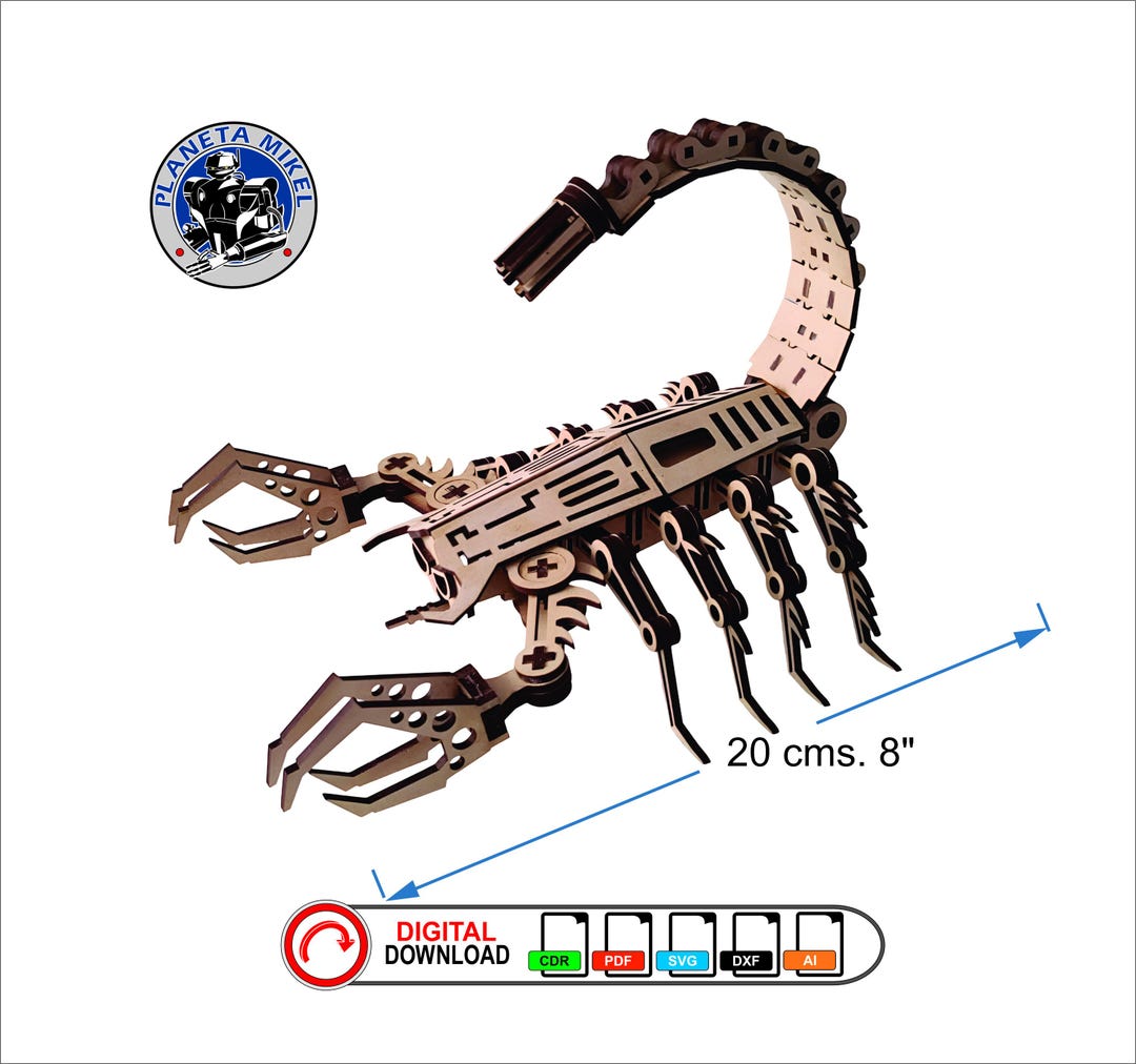 Arquivo digital faça você mesmo da máquina robô Scorpion - Etsy Portugal