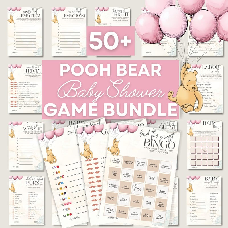 Winnie Pooh Activities - Etsy UK
