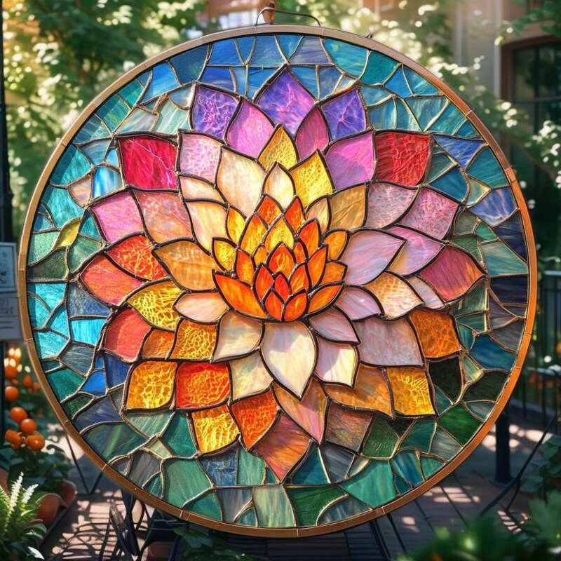 Sacred Geometry Stained Glass - Etsy