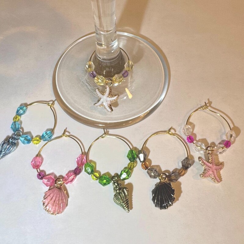 Seashell Charms - Etsy