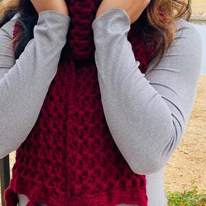 Exquisite Scarlet Scarf - Etsy