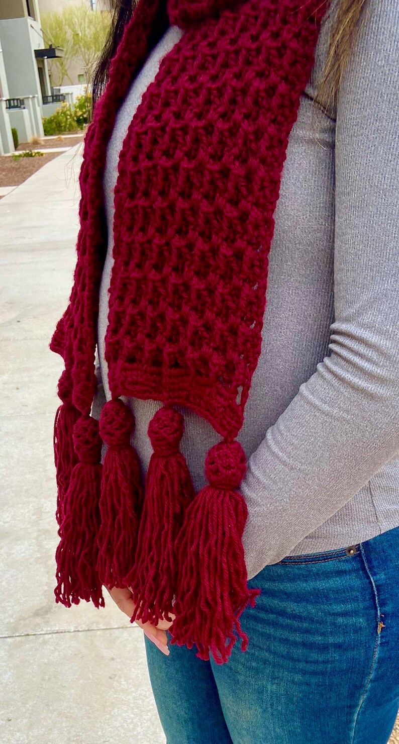 Exquisite Scarlet Scarf - Etsy