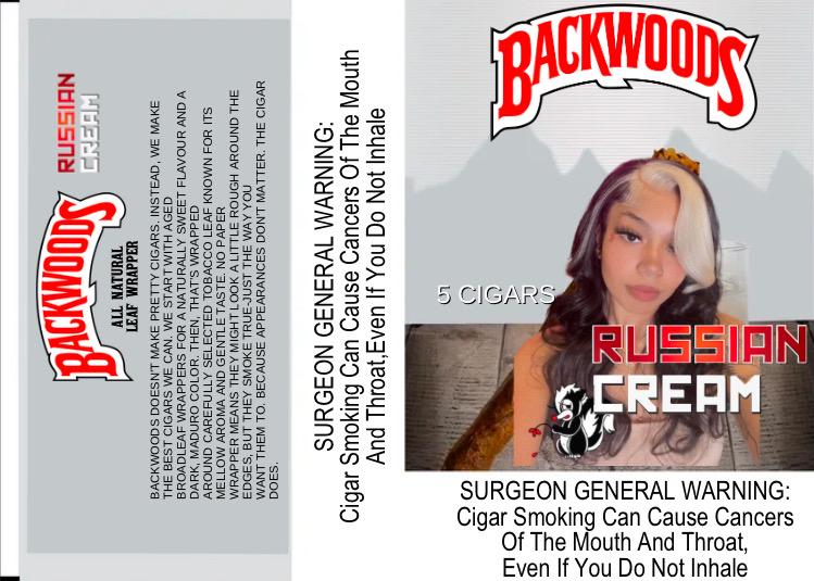 Customizable 5 Pack Russian Cream Backwood Wrapper Custom Photo ...