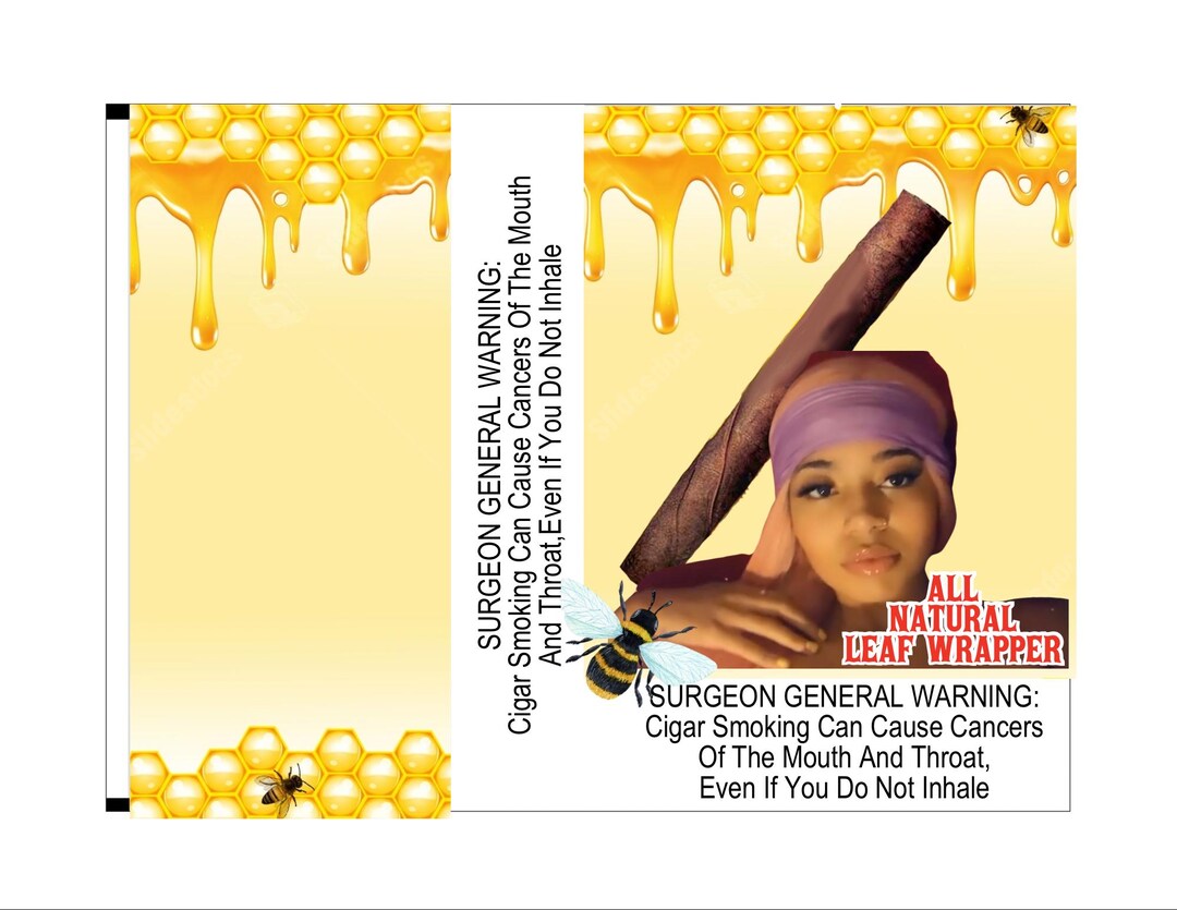 Customizable 5 Pack Backwood Wrapper Custom Photo Honey Drip Yellow ...