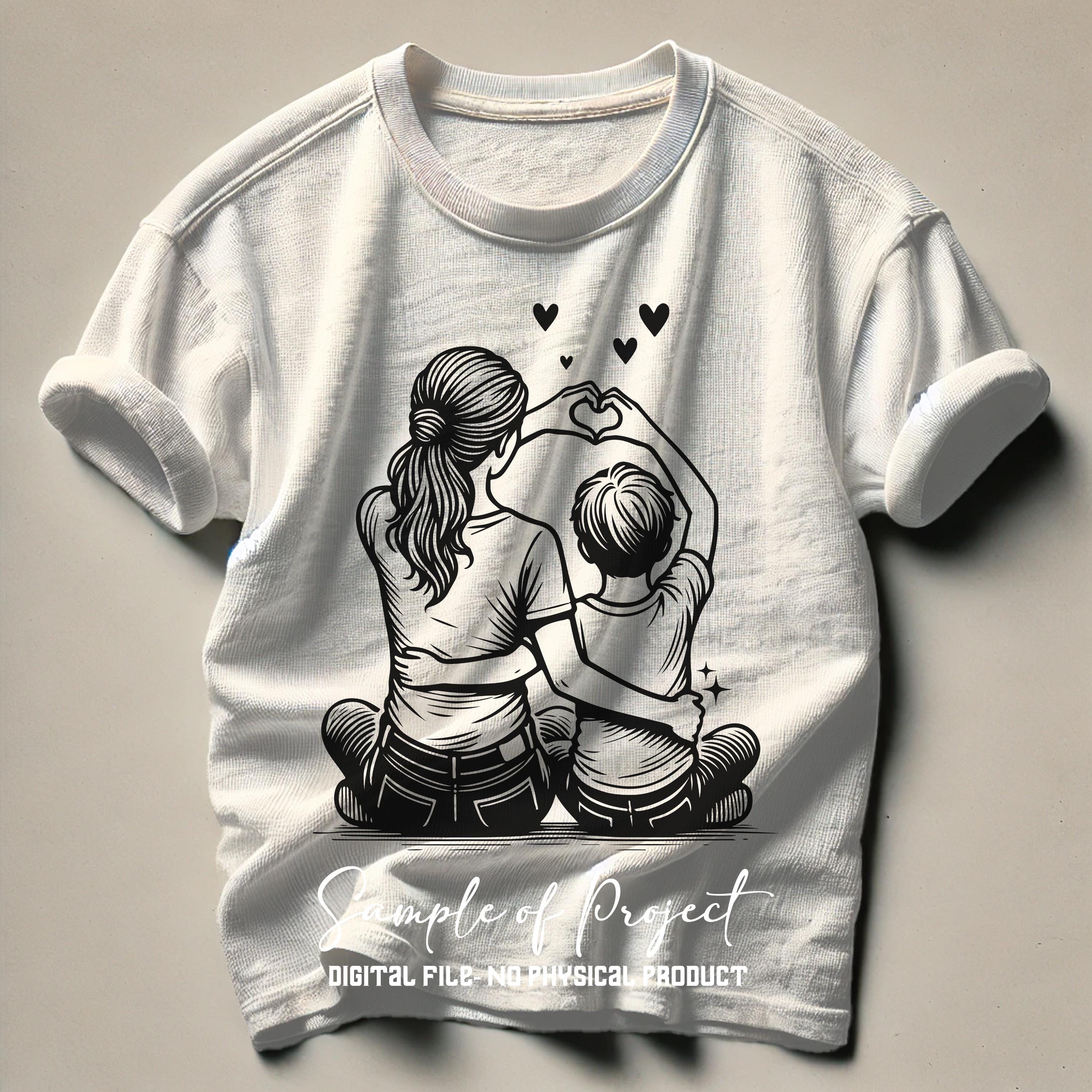 Mom and Son Heart Hand Svg & Png, Hand Sign Heart Svg, Mothers Day Gift ...