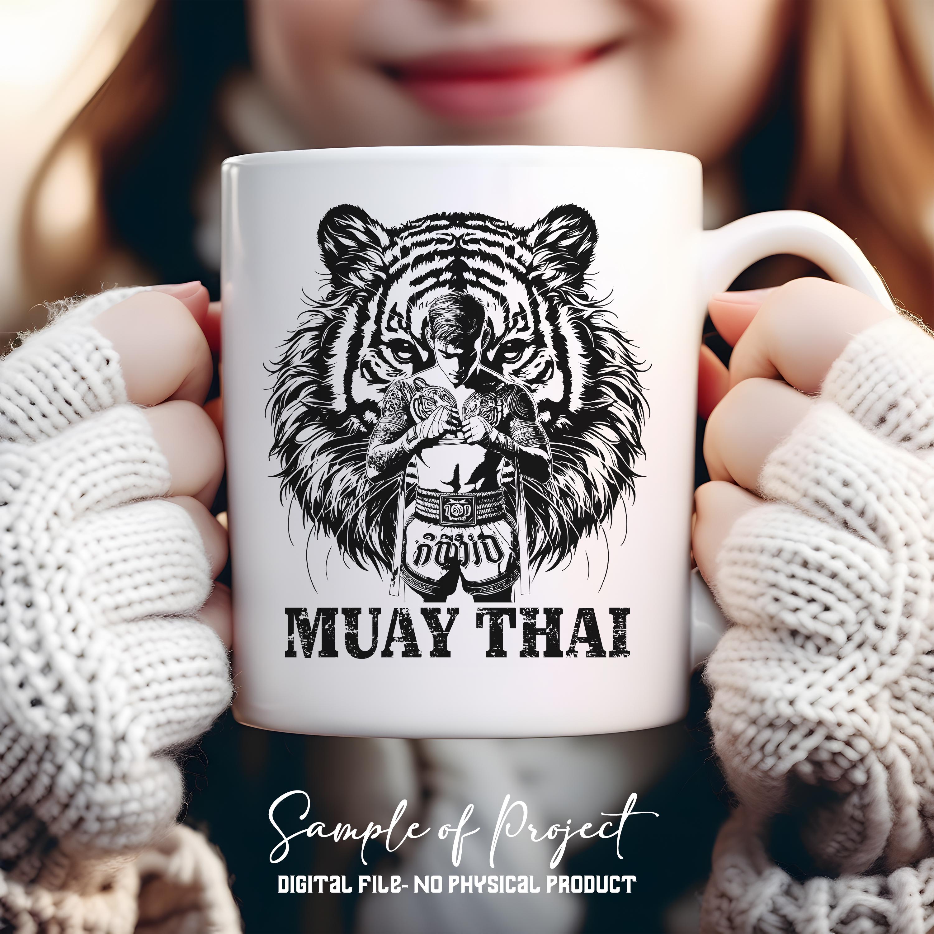 Muay Thai Fighters SVG & PNG Files: Thai Boxer Design (digital Download ...