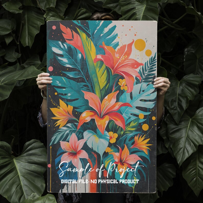 Maximalist Wall Art - Colourful & Eclectic Printable Abstract Art ...