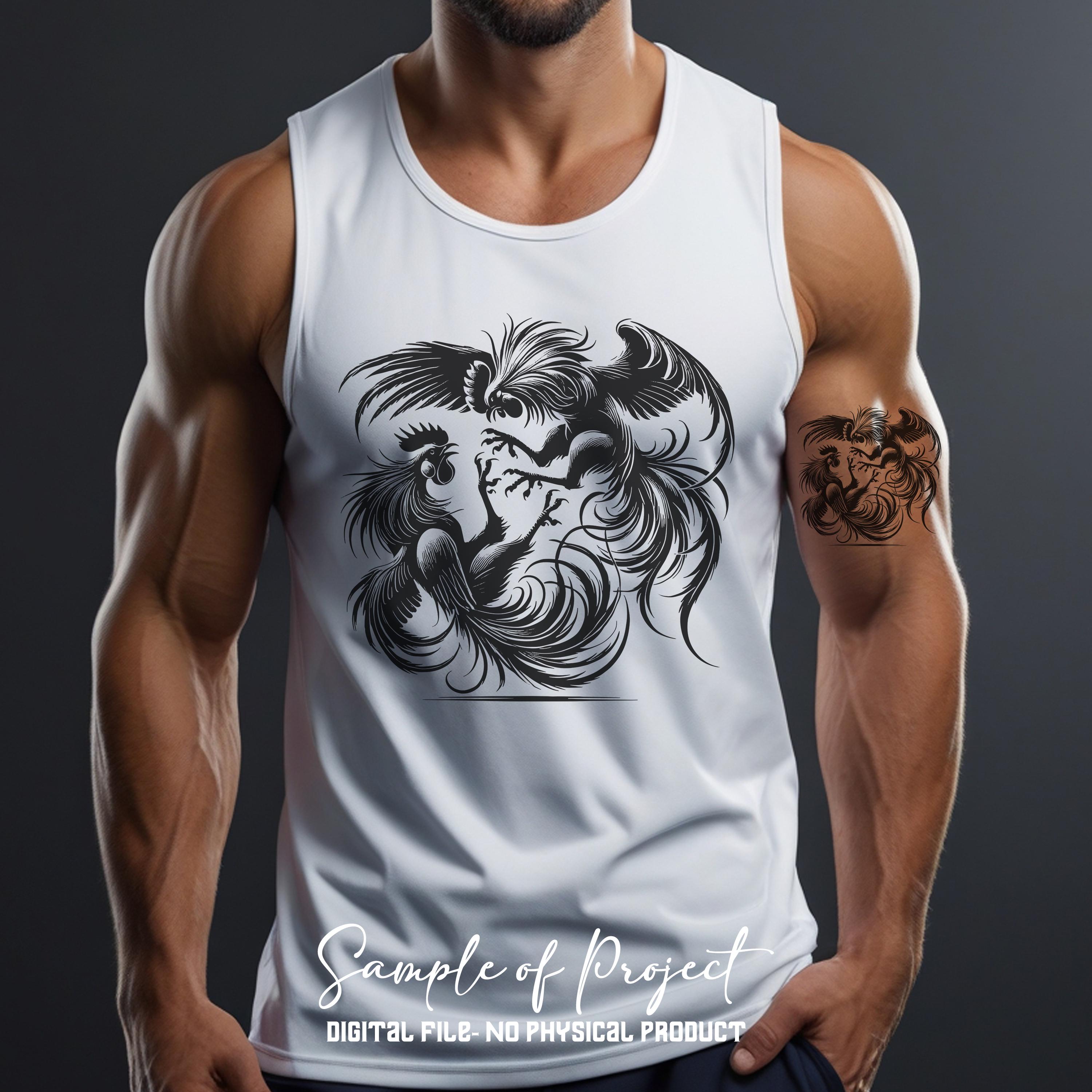 Cockfighting Svg PNG Files, Angry Rooster Svg, Strong Chicken Png ...