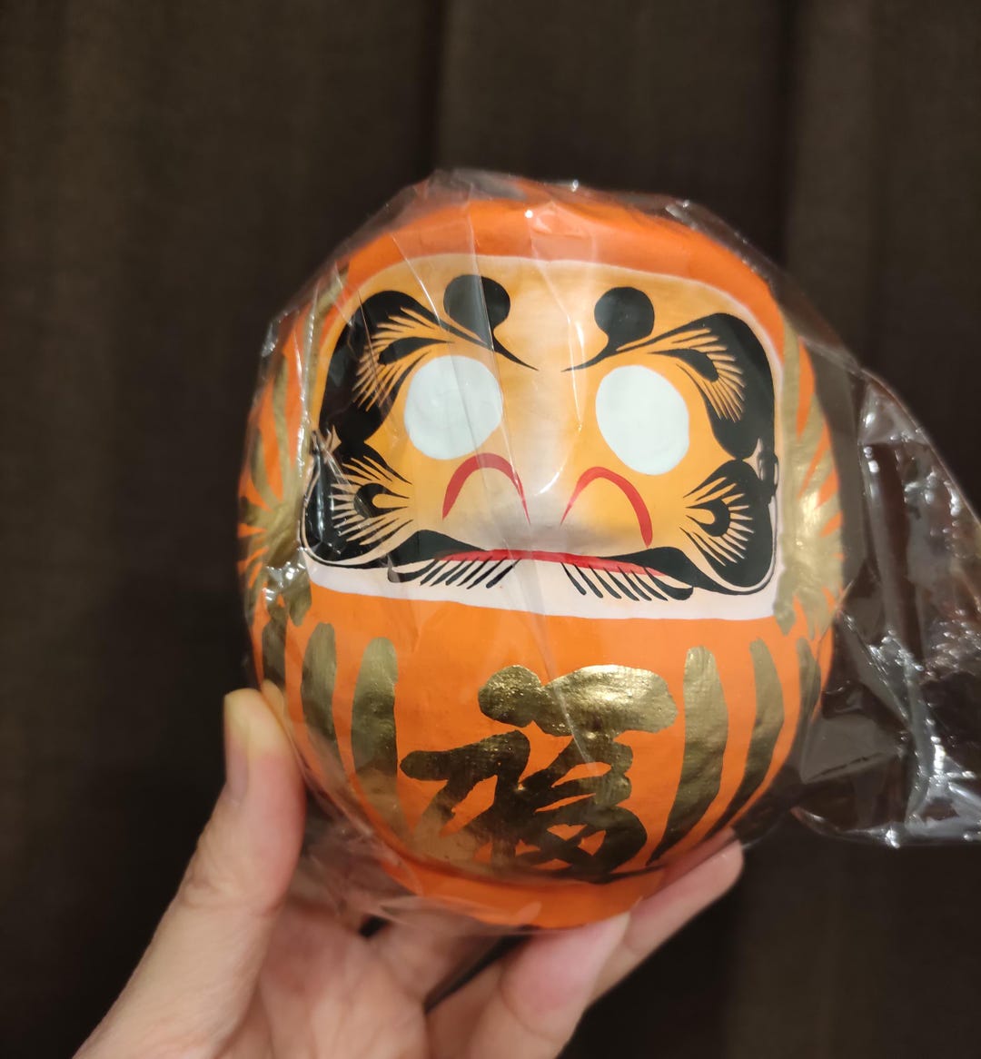 Japanese Takasaki Daruma (orange) 高崎だるま (オレンジ) 高崎だるま (オレンジ) 日本産高崎達磨 - Etsy