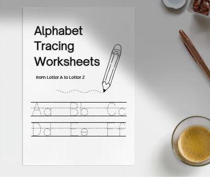 26 Printable Trace-the-alphabet Worksheets: Ideal for Preschool and ...
